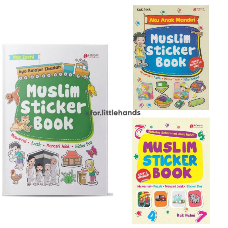 Jual Muslim sticker book ayo belajar ibadah / aku anak mandiri / anak ...