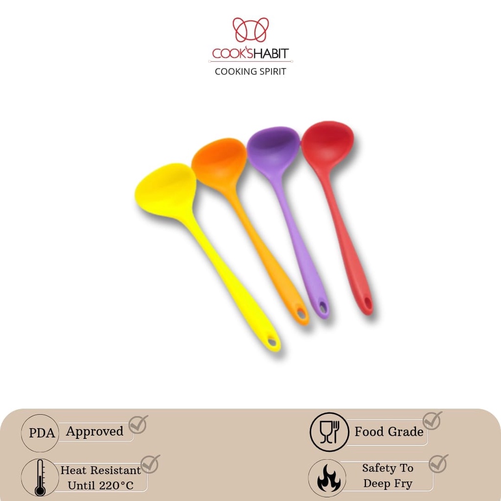 Jual COOKS HABIT - Mini Silicone Sendok Sayur [RANDOM COLOUR ] Soup ...
