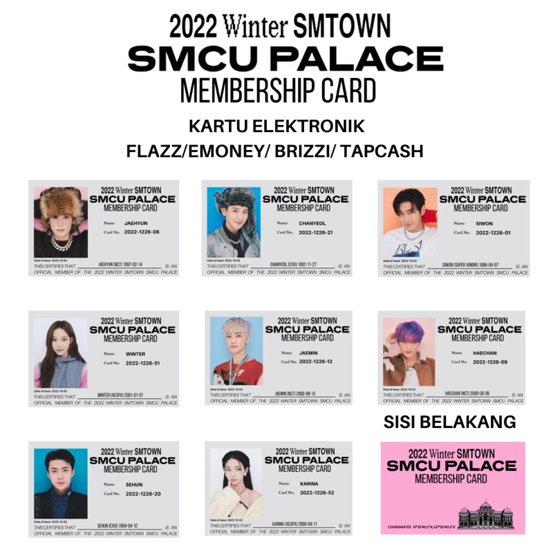 Jual FLAZZ EMONEY BRIZZI TAPCASH S*MCU PALACE MEMBERSHIP CARD 2022 ...