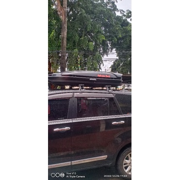 Jual roof box bagasi atas mobil toyota innova jepit body+packing kayu ...