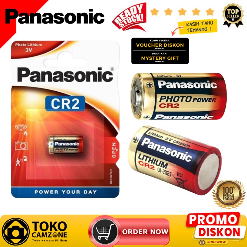 Jual Battery Panasonic CR2 CR-2 Baterai Lithium | Shopee Indonesia