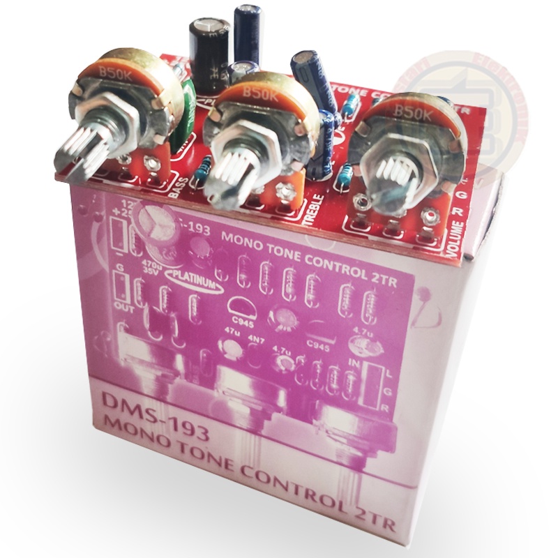 Jual KIT TONE CONTROL MONO 3 POTENSIO 2 TRANSISTOR 2TR DMS 193 DMS193 ...