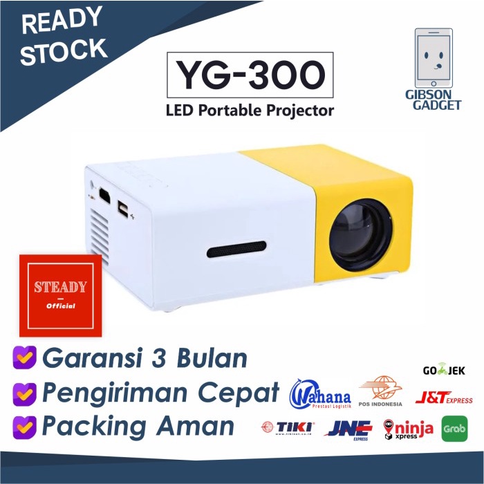 Jual Mini Original YG300 LED Portable Projector 500LM yg300 yg 300 YG ...