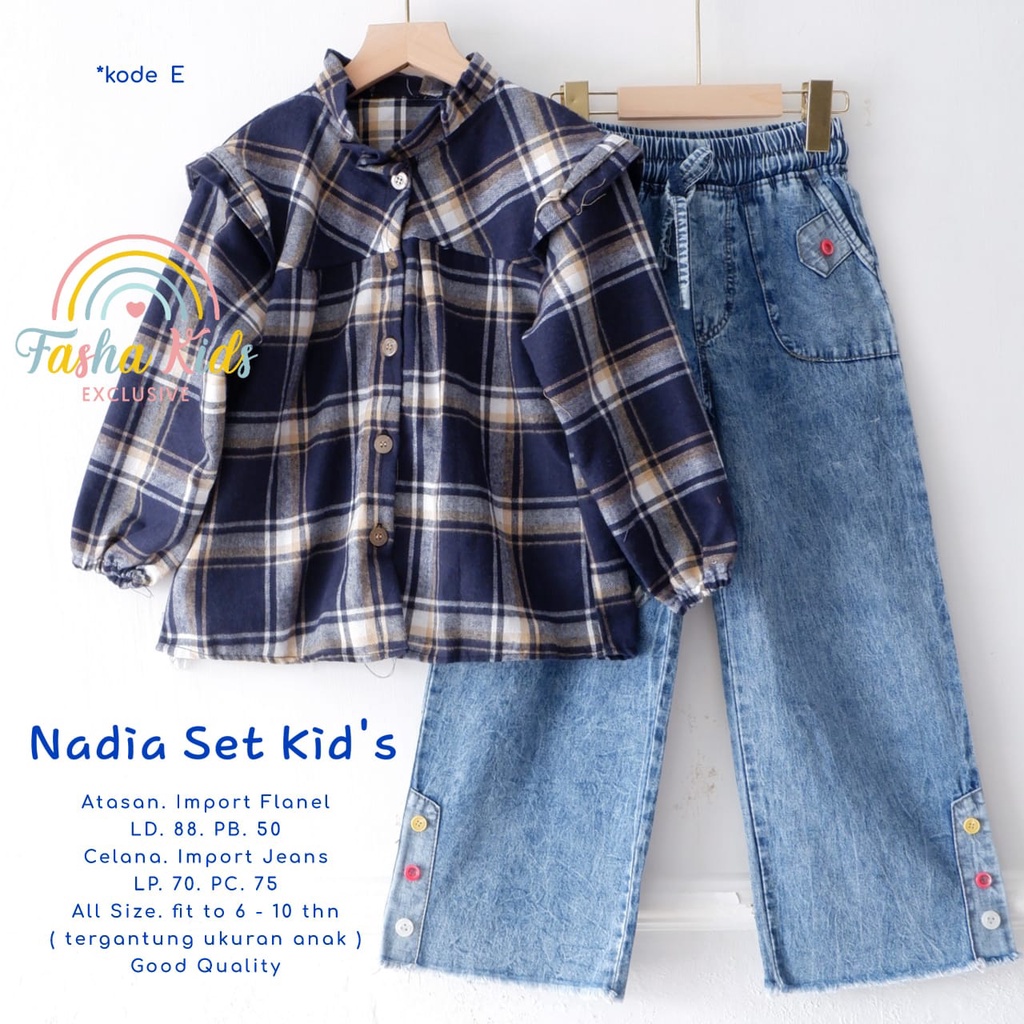 Jual NADIA SET KIDS ORIGINAL PREMIUM BY FASHA SETELAN BAJU ANAK BLOUSE ...