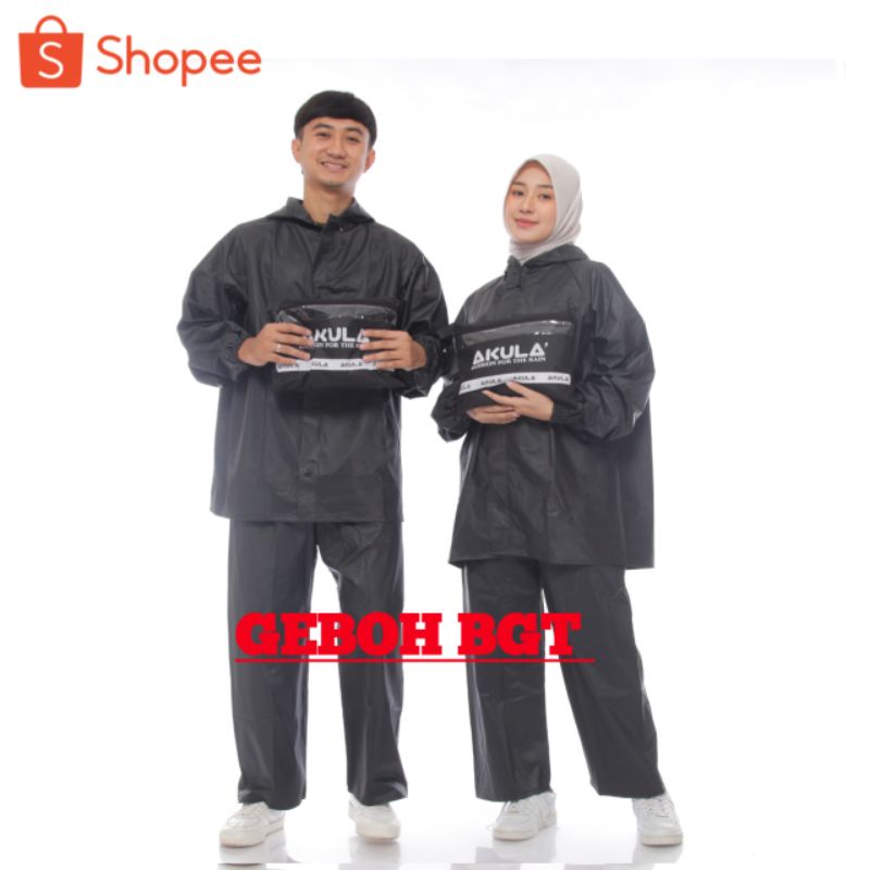 Jual Jas Hujan Setelan Pria Wanita BY AKULA Jaket Celana Anti Rembes | Shopee Indonesia