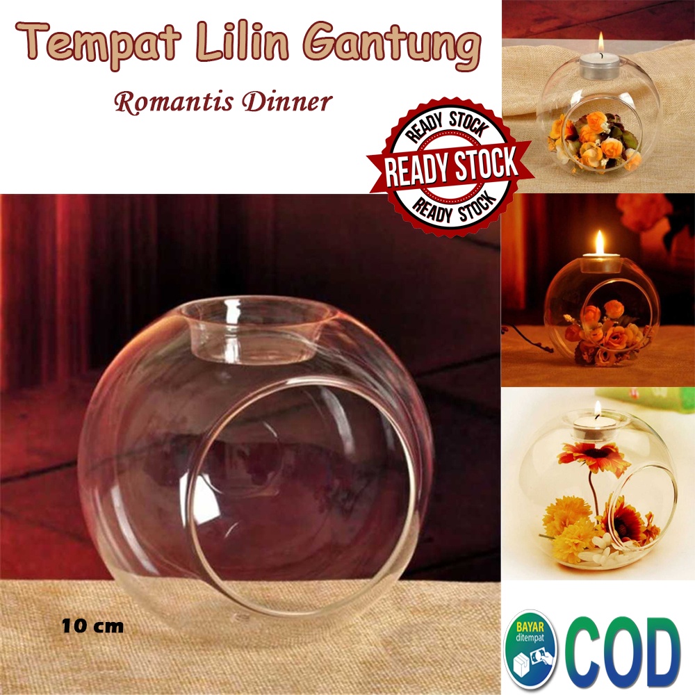 Jual Gelas Lilin Glass Candle Holder Romantic Dinner 10 cm Model ...