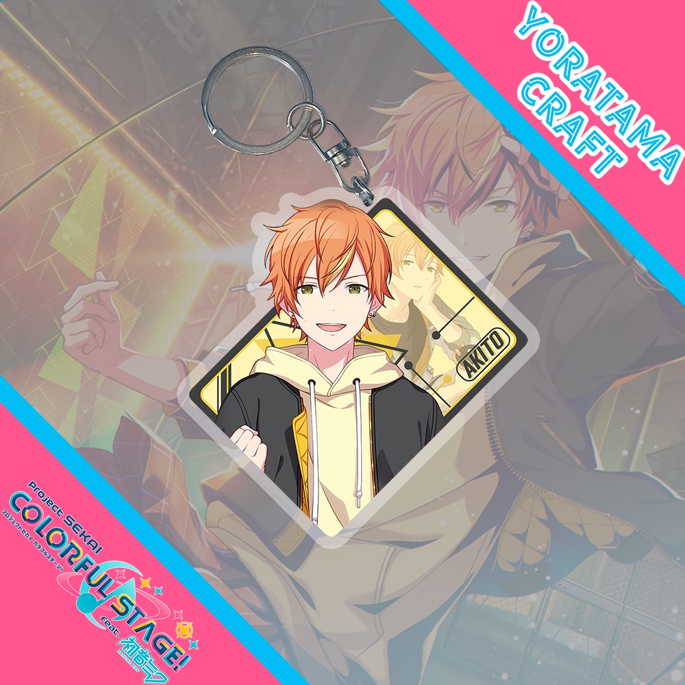 Jual Gantungan Kunci Akito Shinonome Card Tipe Project Sekai, Keychain ...