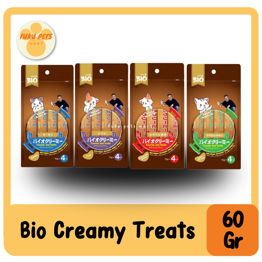Jual Bio Creamy Treats Snack Liquid Kucing | Shopee Indonesia