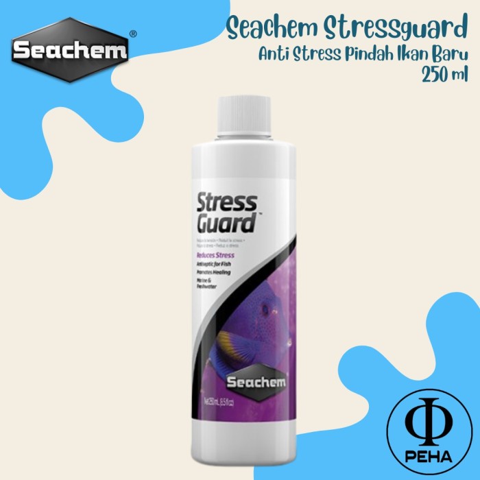 Jual Seachem StressGuard 250ml/ 500ml Stress Guard Anti Stres Ikan Baru ...