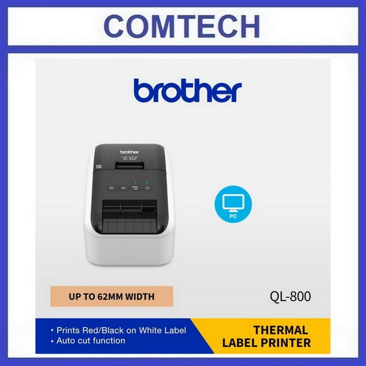 Jual Brother QL-800 Printer Label Thermal Laminated Sticker | Shopee ...