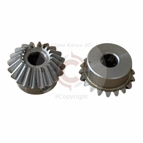 Jual 1PCS BEVEL STEEL GEAR 1 MODULUS 20 TEETH 90 DEGREE WITH INNER HOLE ...