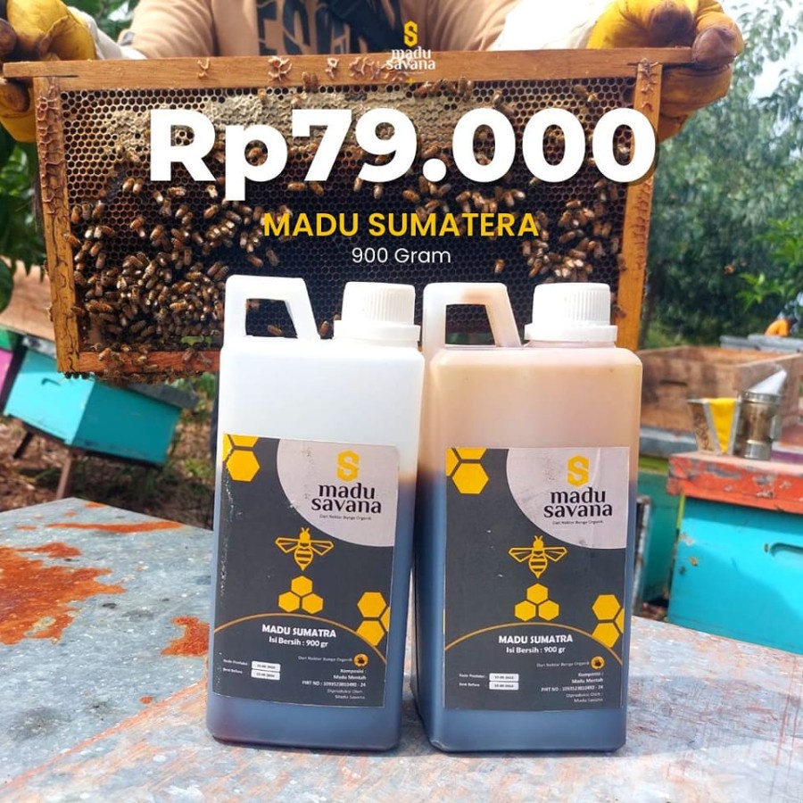 Jual Madu SAVANA Asli Murni 900 gr Nektar BUNGA akasia sumatera 100% ...