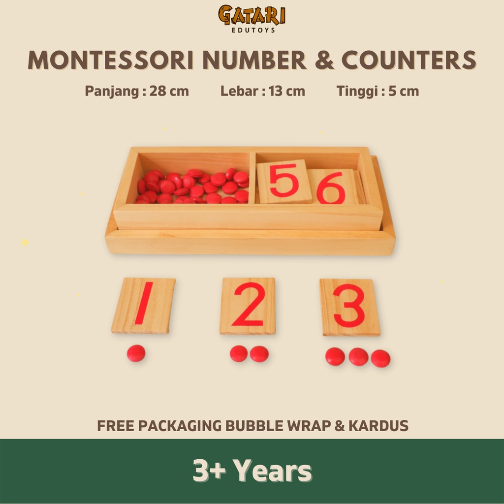 Jual montessori number & counters / Montessori Toy | Shopee Indonesia