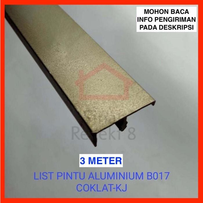 Jual Lis Pintu Coklat Profil Aluminium Edging Frame List Handle Lemari ...