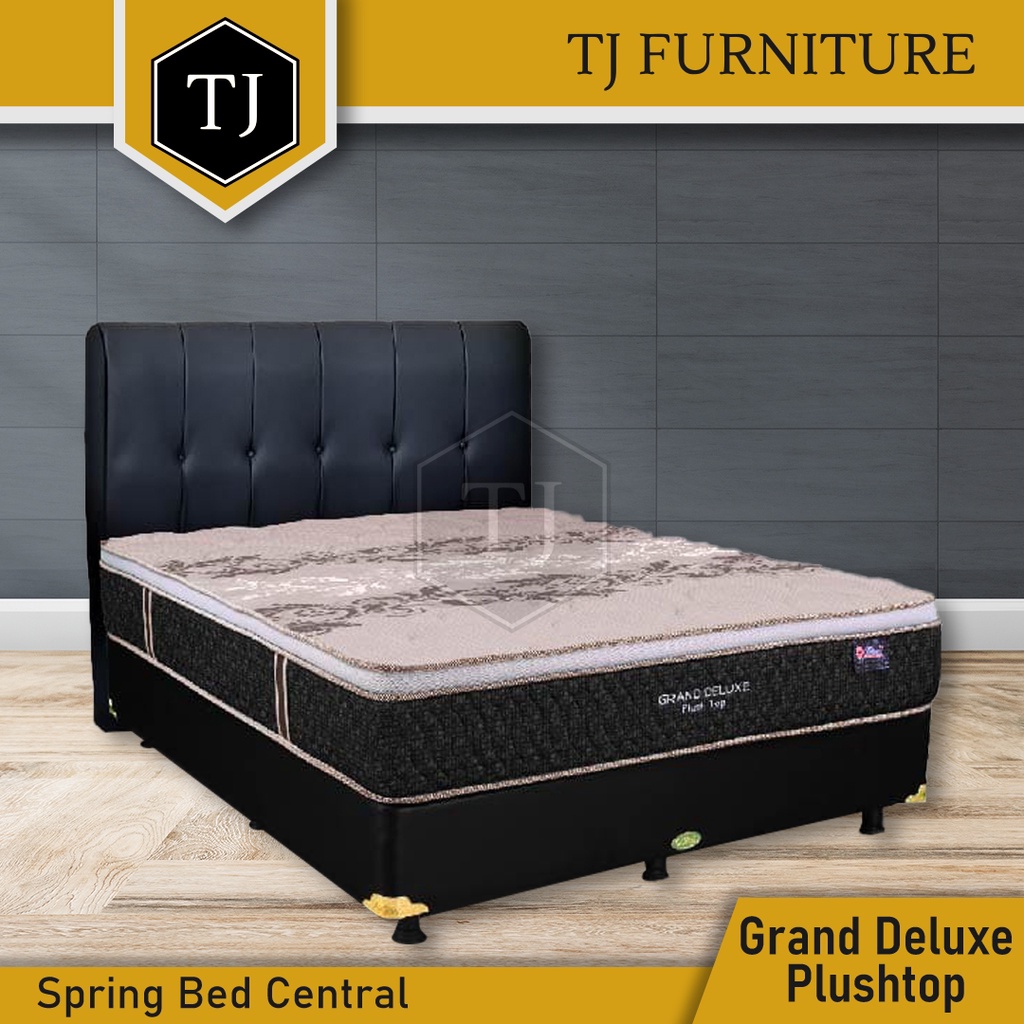 Jual Central Grand Deluxe Plushtop / Kasur Springbed Plush Top Full Set ...