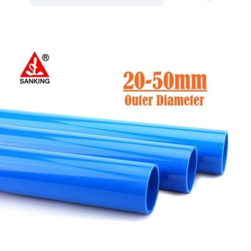 Jual SANKING PVC PIPE 25MM (BLUE) PIPA PLUMBING AQUARIUM | Shopee Indonesia