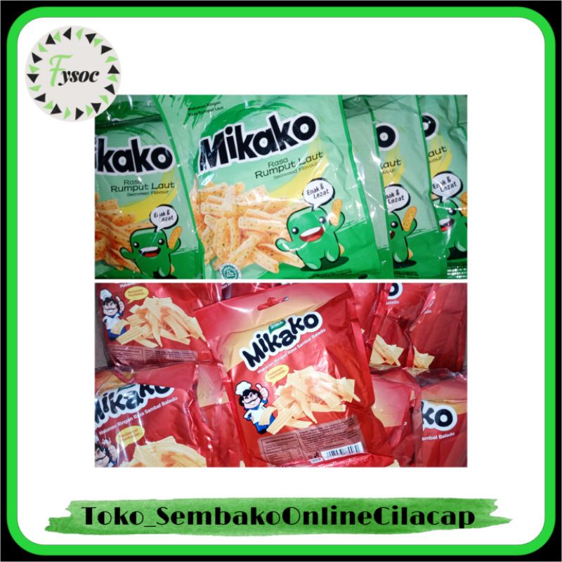 Jual SNACK MIKAKO 18GR RASA LUMPUT LAUT SPICY MI GORENG SAMBAL BALADO ...