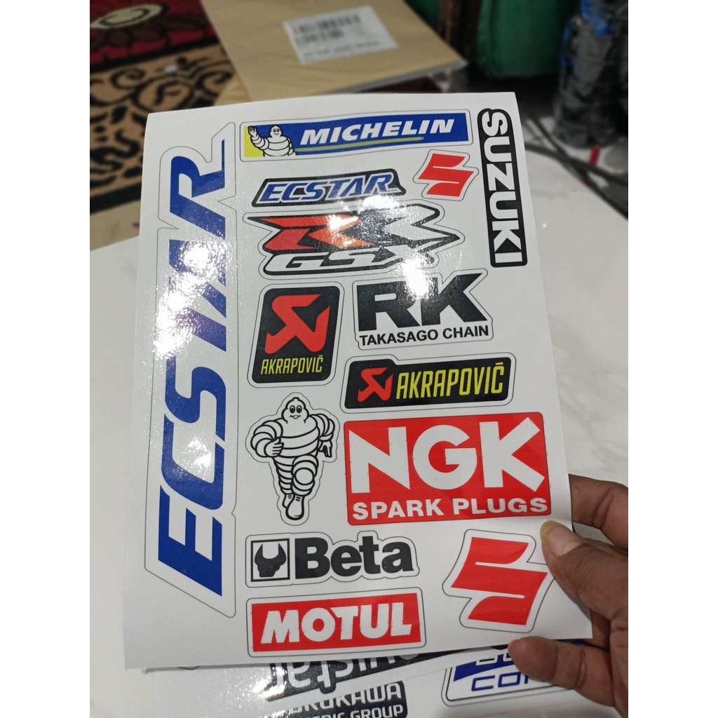 Jual STIKER SPONSOR MOTOGP / STICKER PACK MOTO GP / STICKER TRANSPARANT ...