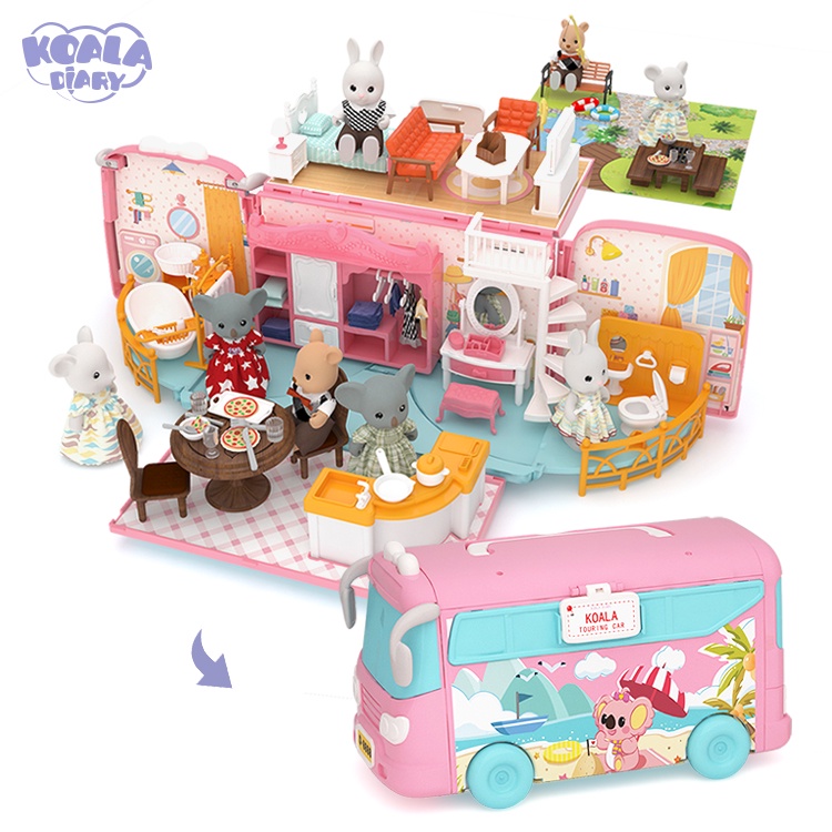 Jual KOALA DIARY KOALA TOWN HOUSE BUS - MAINAN ANAK BUS PICNIC PLAYSET ...