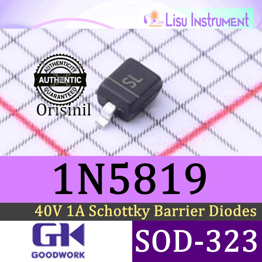 Jual 1N5819WS 40V 1A Schottky Barrier Diodes 1N5819 SL SOD-323 Goodwork ...