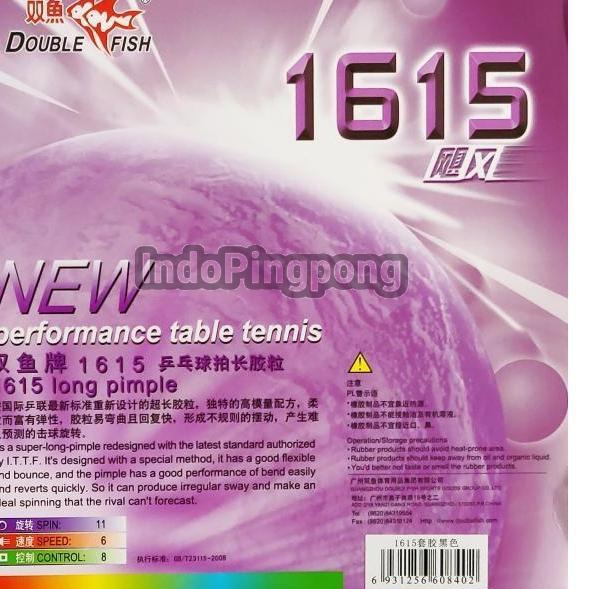Jual Grosir Sekarang Double Fish 1615 OX - Long Pips Rubber Karet ...