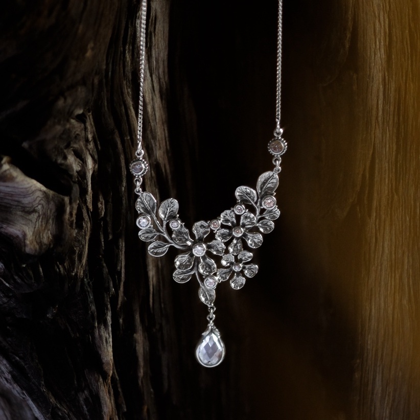 Jual [Original Kalung Perak 925] Kalung Flamboyan Perak Bali Sunaka ...