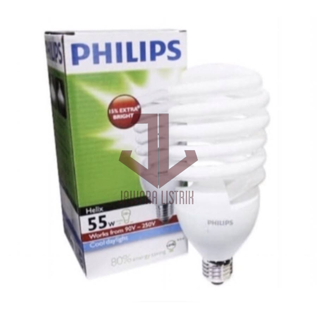 Jual PHILIPS LAMPU HELIX SPIRAL 55 WATT | Shopee Indonesia