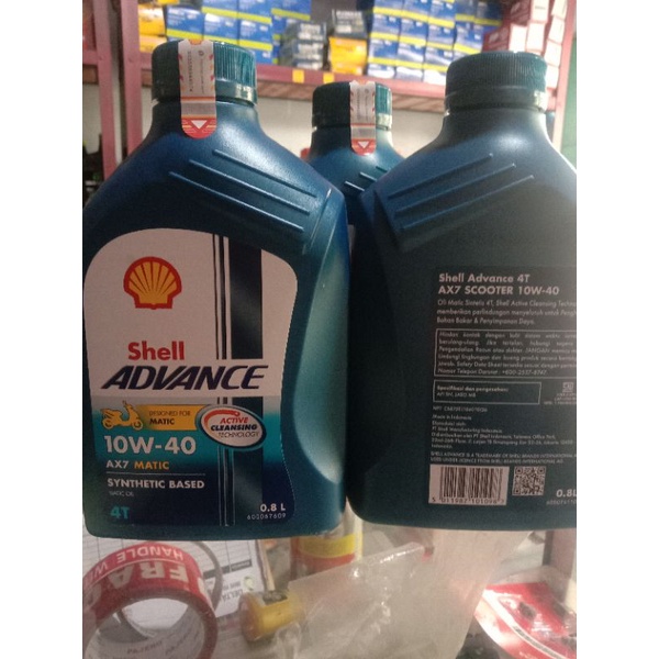 Jual Oli Shell Advance AX7 10W-40 matic 0.8L original | Shopee Indonesia