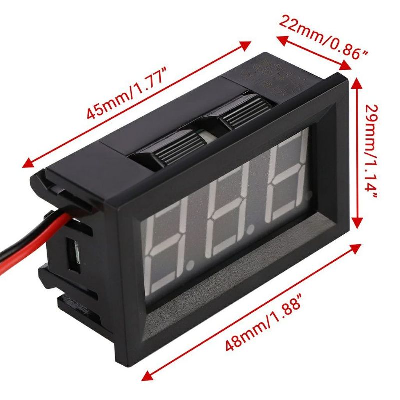 Jual Voltmeter volt meter DC dengan frame | Shopee Indonesia