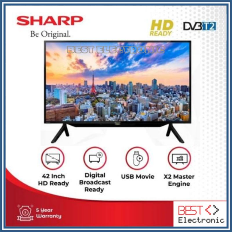 Jual SHARP LED TV DIGITAL 42 Inch Full HD 2T-C42DD1i / 2T C42DD1i / 2TC42DD1i | Shopee Indonesia