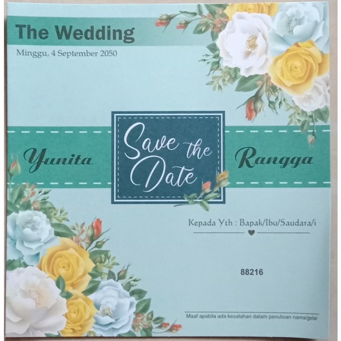 Jual Blangko Undangan Pernikahan ERA BARU / ERBA 88216 COVER Harga ...