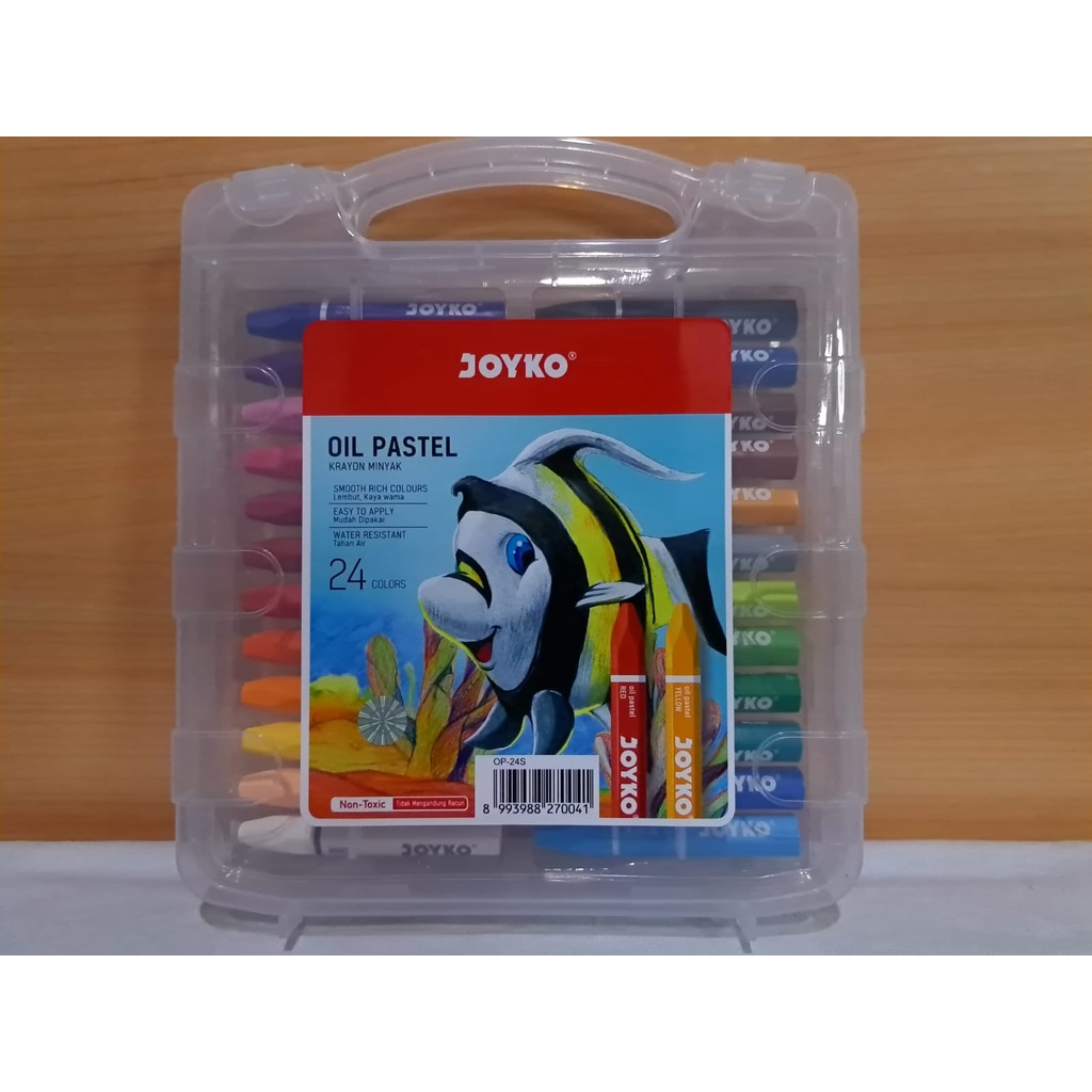 Jual Krayon 24 Warna / Crayon / Oil Pastel Joyko 24 Color OP-24S ...