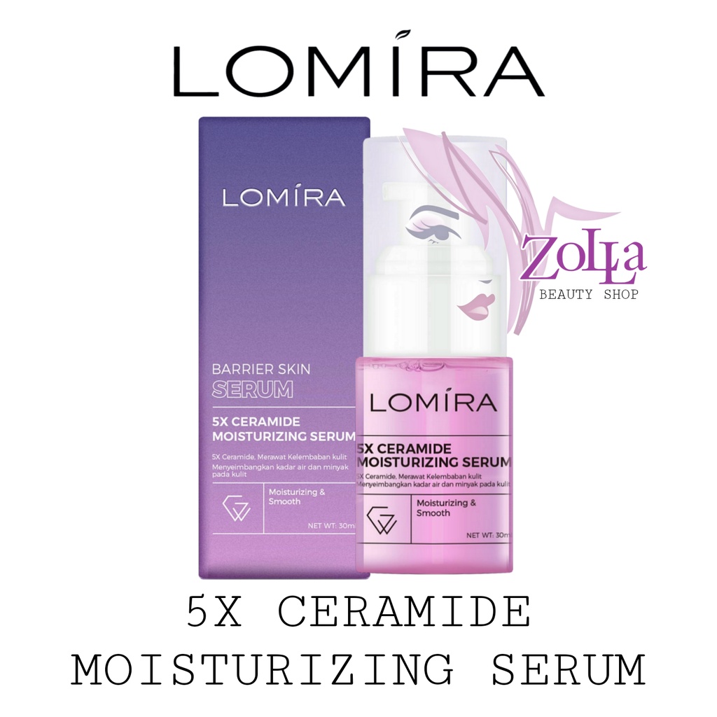 Jual LOMIRA 5X CERAMIDE MOISTURIZING SERUM - BPOM - SERUM PELEMBAB ...