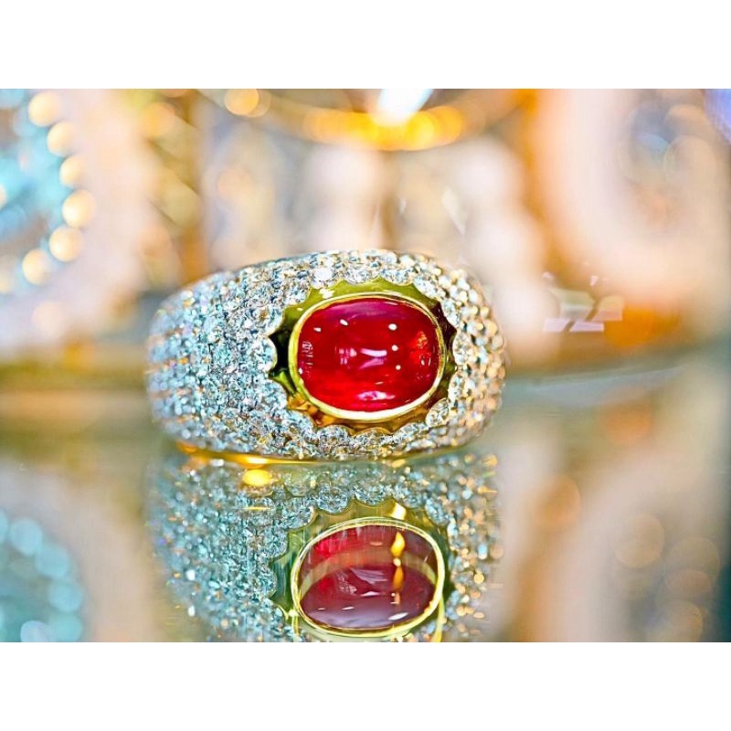 Jual natural [RUBY MOZAMBIQUE HEAT ONLY 4.60CT WITH RING SILVER 925 ...