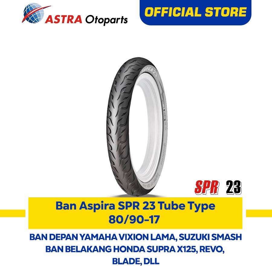 Jual Ban Aspira SPR 23 Tube Type 80/90-17 Untuk Ban Depan Motor Suzuki ...