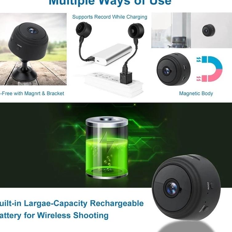Jual Paling Disukai.. COD/Wireless A9 Mini Camera Wifi Hd 1080P Micro ...
