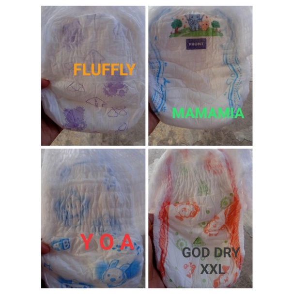 Jual popok non kemasan hanuka tipe celana size SMLXLXXXL isi 20pc ...