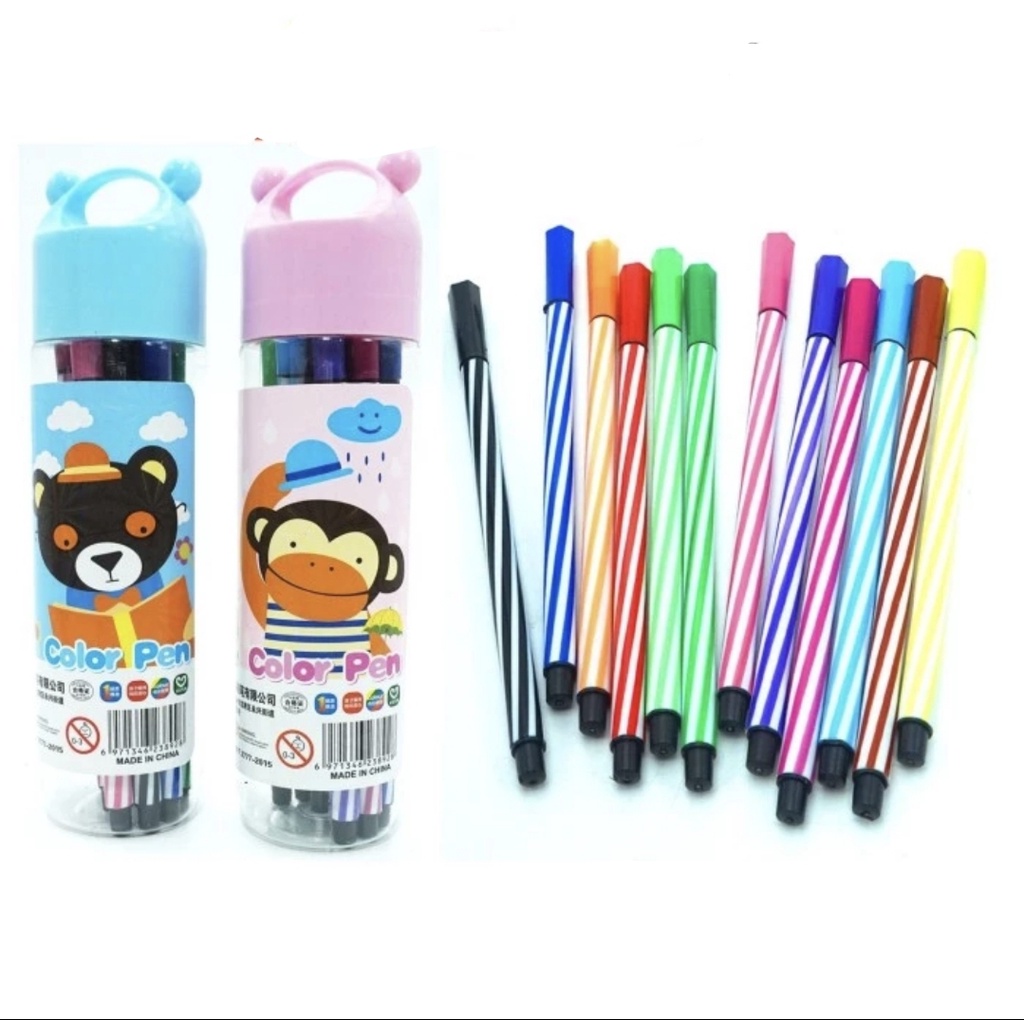 Jual 12 PCS CAT Pencil SPIDOL Warna Warni Pasifik UNIK Lucu Bagus Viral ...