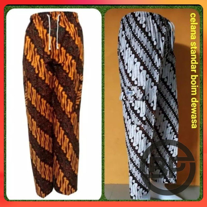 Jual COD celana batik boim bahan katun adem // celana panjang batik ...
