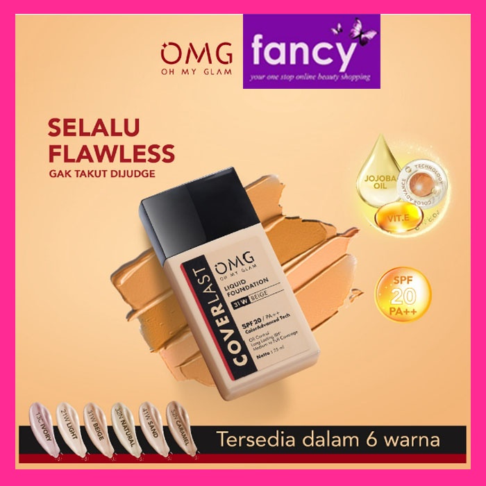 Jual OMG Coverlast Liquid FOUNDATION Alas Bedak Oh My Glam | Shopee ...