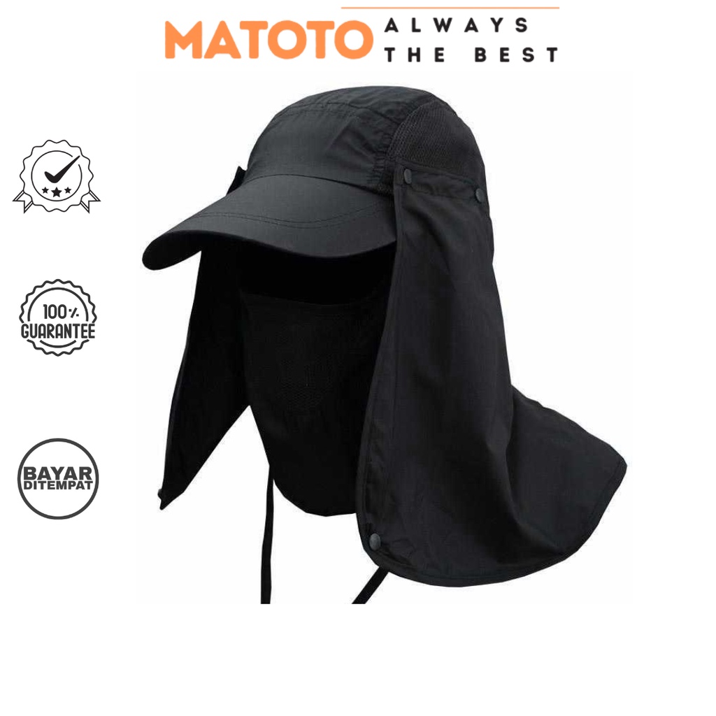 Jual Matoto FLYMALL Topi Memancing Anti Matahari UV Fishing Hat ...