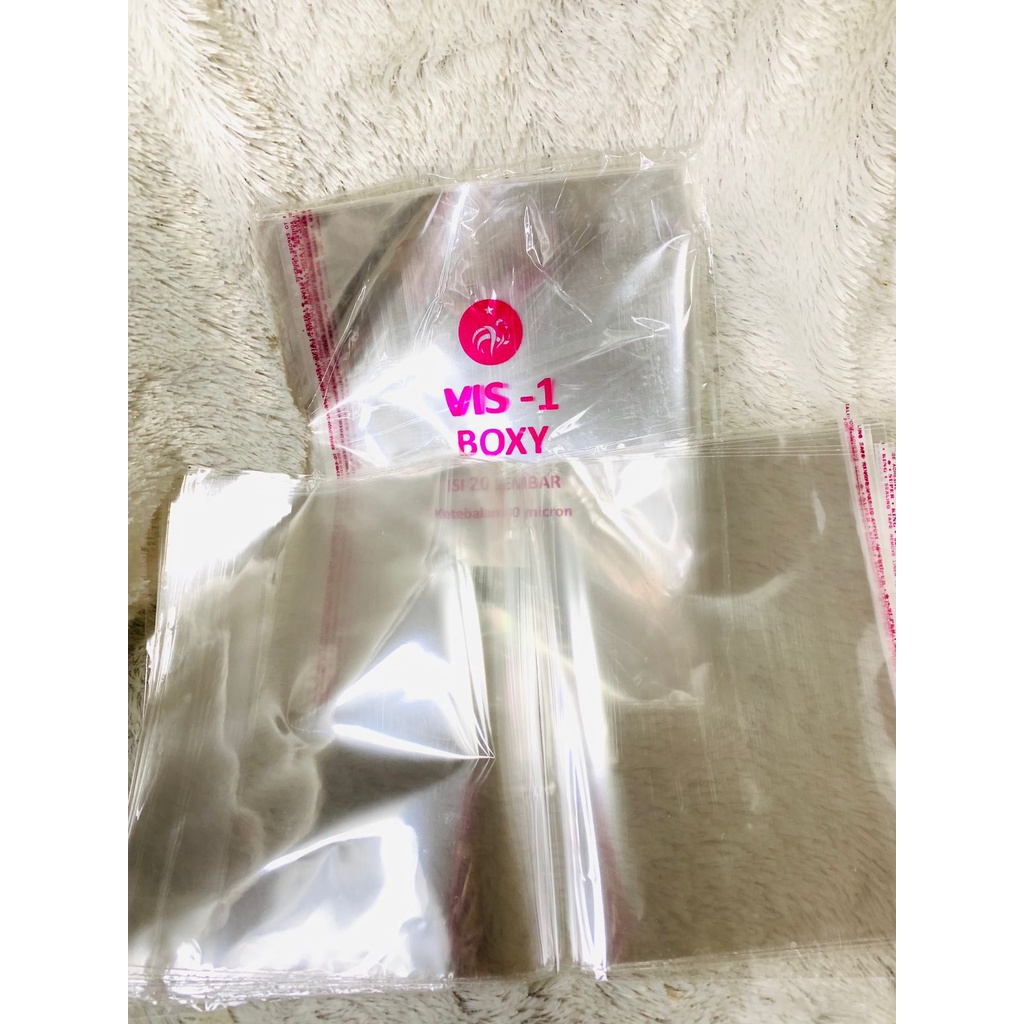 Jual Sampul Buku Plastik Vis 1 Opp Isi 20 Lembar Boxy 40 Mic Shopee
