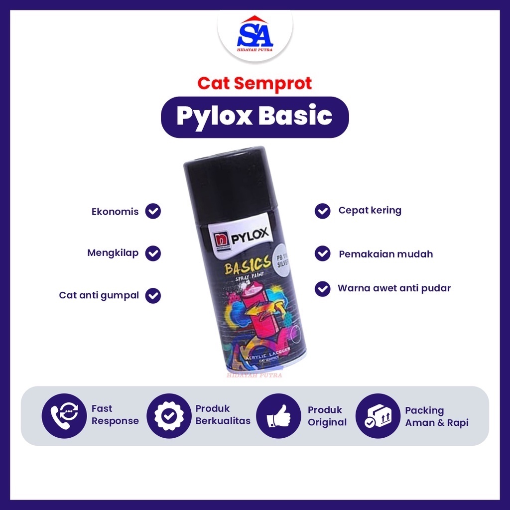 Jual PYLOX CAT SEMPROT Pilox Piloks Basic Nippon Paint 300 Cc Besi Plastik Kayu | Shopee Indonesia