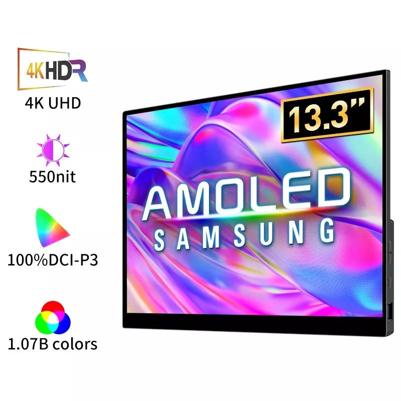 Jual MONITOR PORTABLE OLED 13.3 inch 4K Tipe-C HDMI-Kompatibel untuk ...