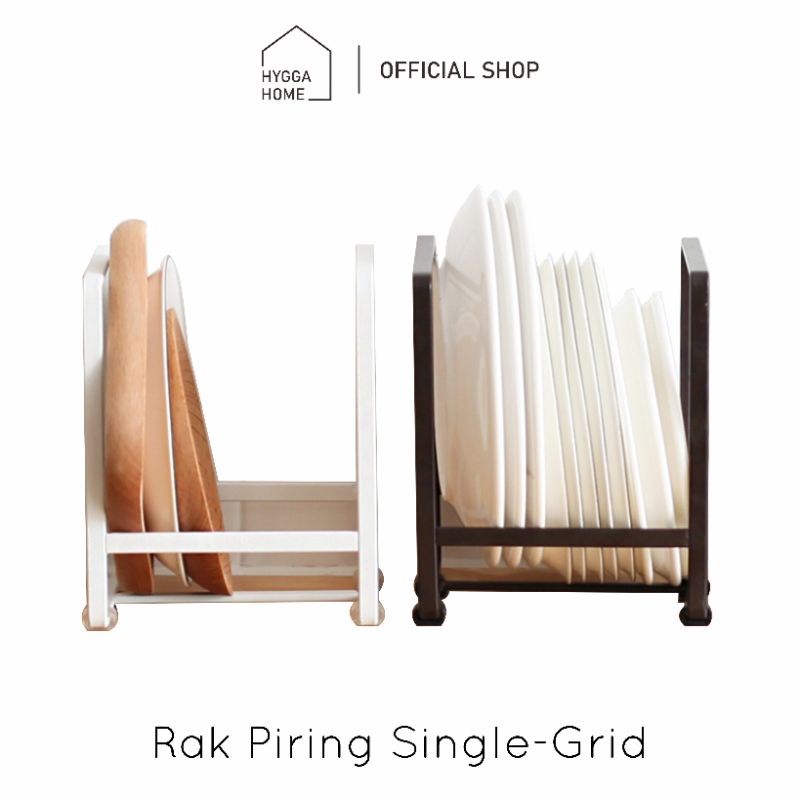 Jual Hygga Home Rak Piring & Mangkok/Single-Grid Plates Bowl Organiser ...