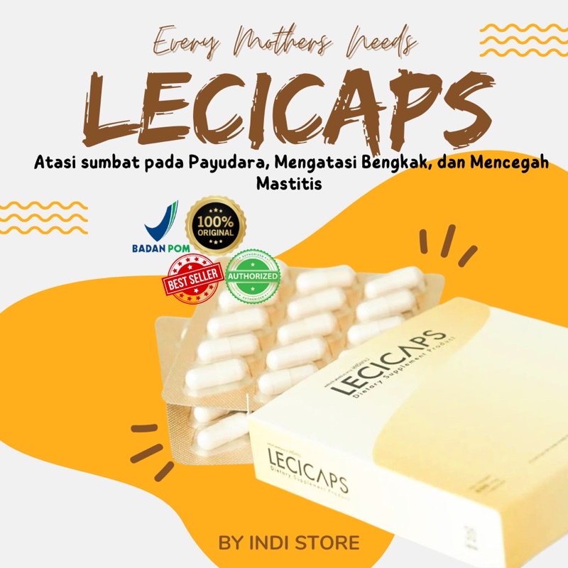 Jual [ECER] KAPSUL LECICAPS PELANCAR ASI SUMBAT SOLUSI PD GERINJILAN ...