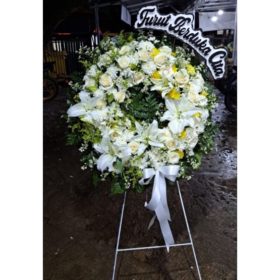 Jual bunga stending/bulat/untuk duka cita | Shopee Indonesia