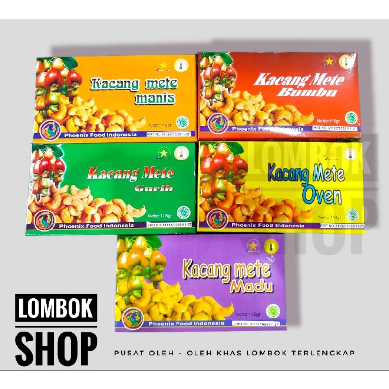 Jual Kacang Mete Phoenix 5 Varian Rasa 118 Gram - Pusat Oleh-Oleh Khas ...