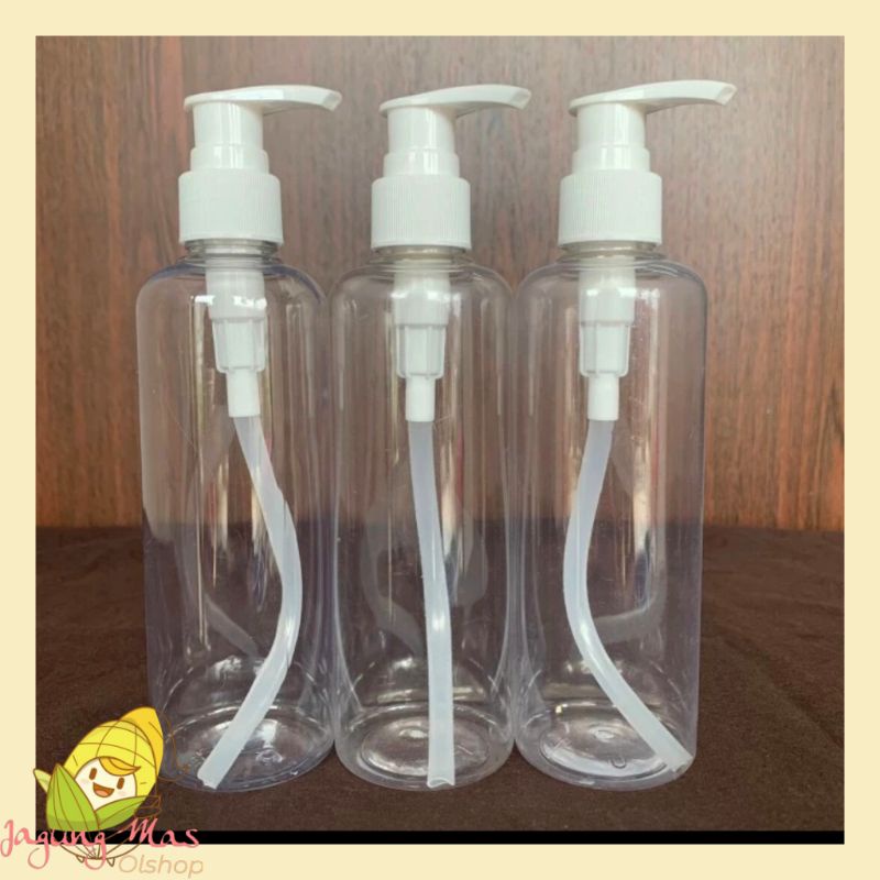 Jual Botol Pump botol isi ulang sabun cair 250ml dispenser sabun bening ...