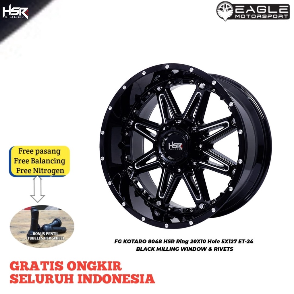 Jual VELG MOBIL R20 RING 20 VELG MOBIL RUBICON HSR WHEEL FG KOTARO ...